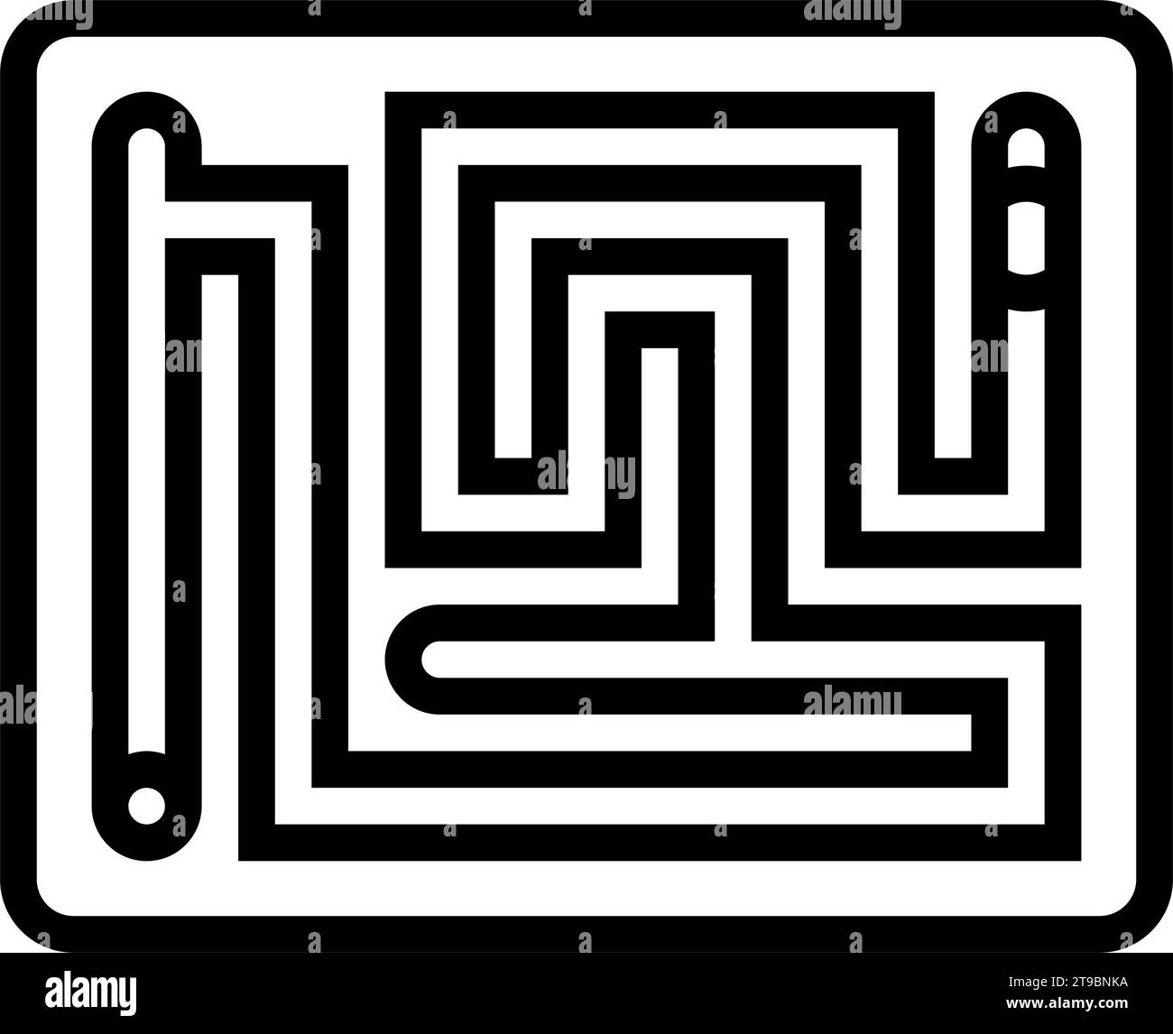 marble maze fidget toy line icon vector illustration Stock Vector Image ...