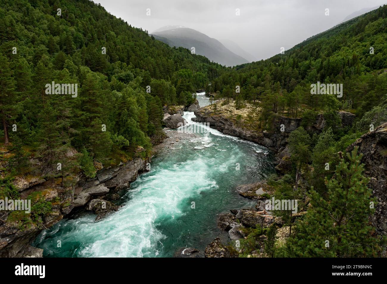 Overhead top view mountain river hi-res stock photography and images ...