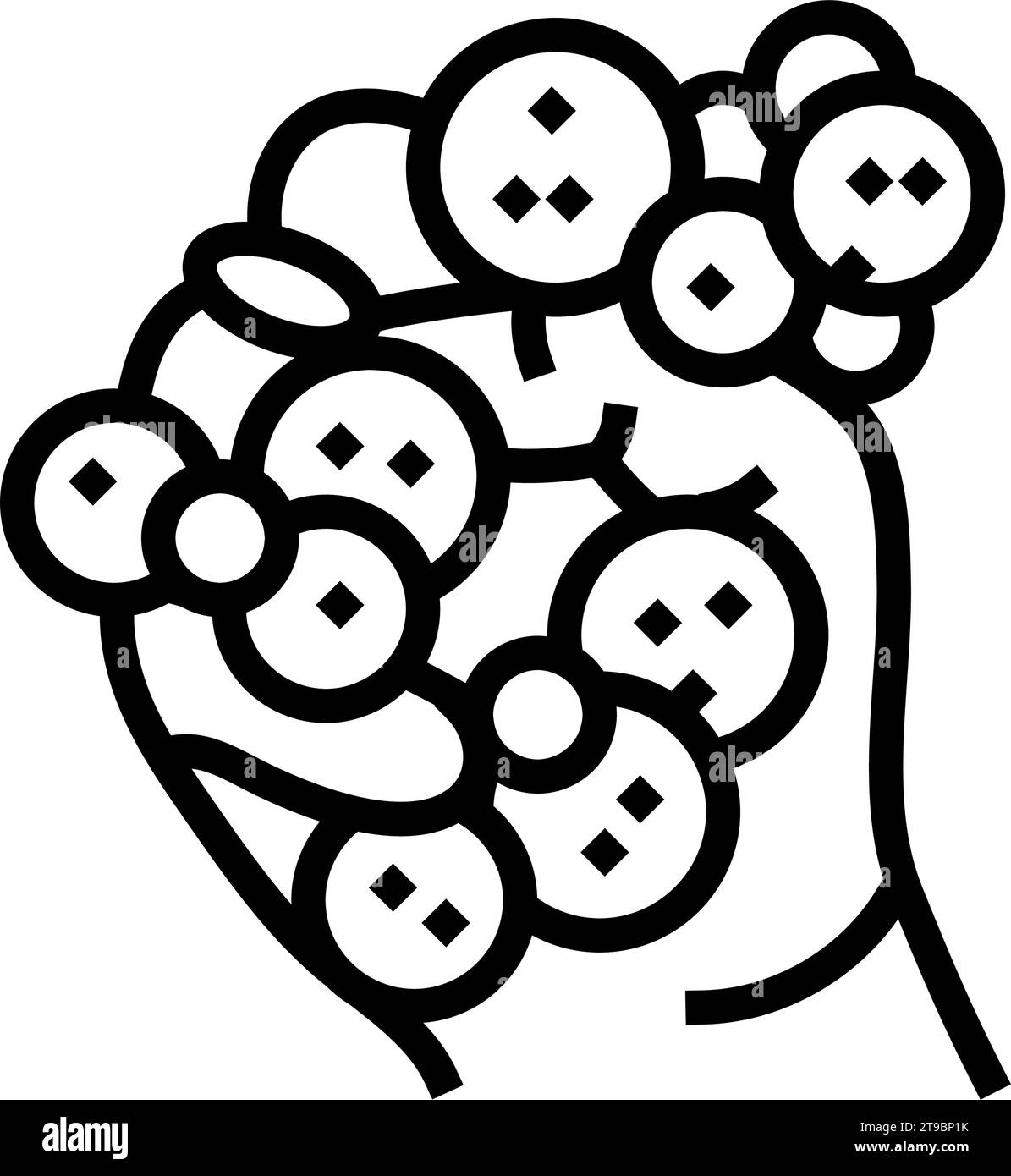 squeeze toy fidget line icon vector illustration Stock Vector Image ...