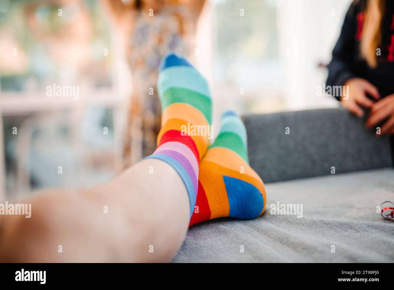 Rainbow socks hi-res stock photography and images - Alamy