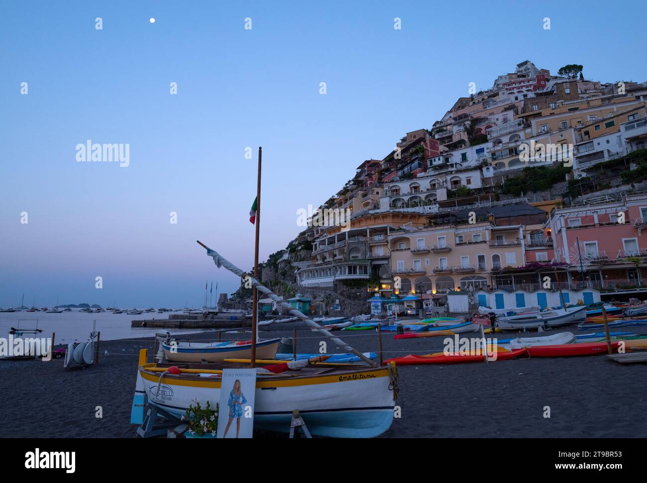 Morning light on Positano, Amalfi Coast, Italy Stock Photo - Alamy