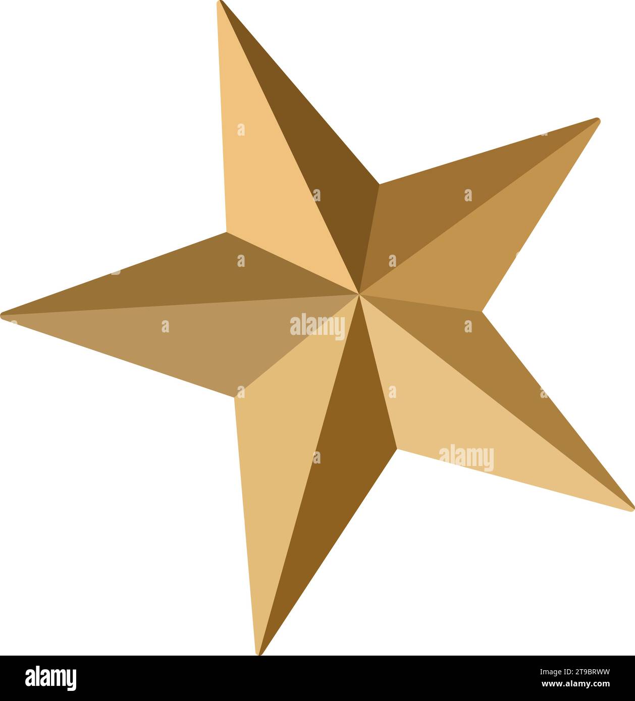 Decorative shiny Christmas star isolated, holidays and celebations ...