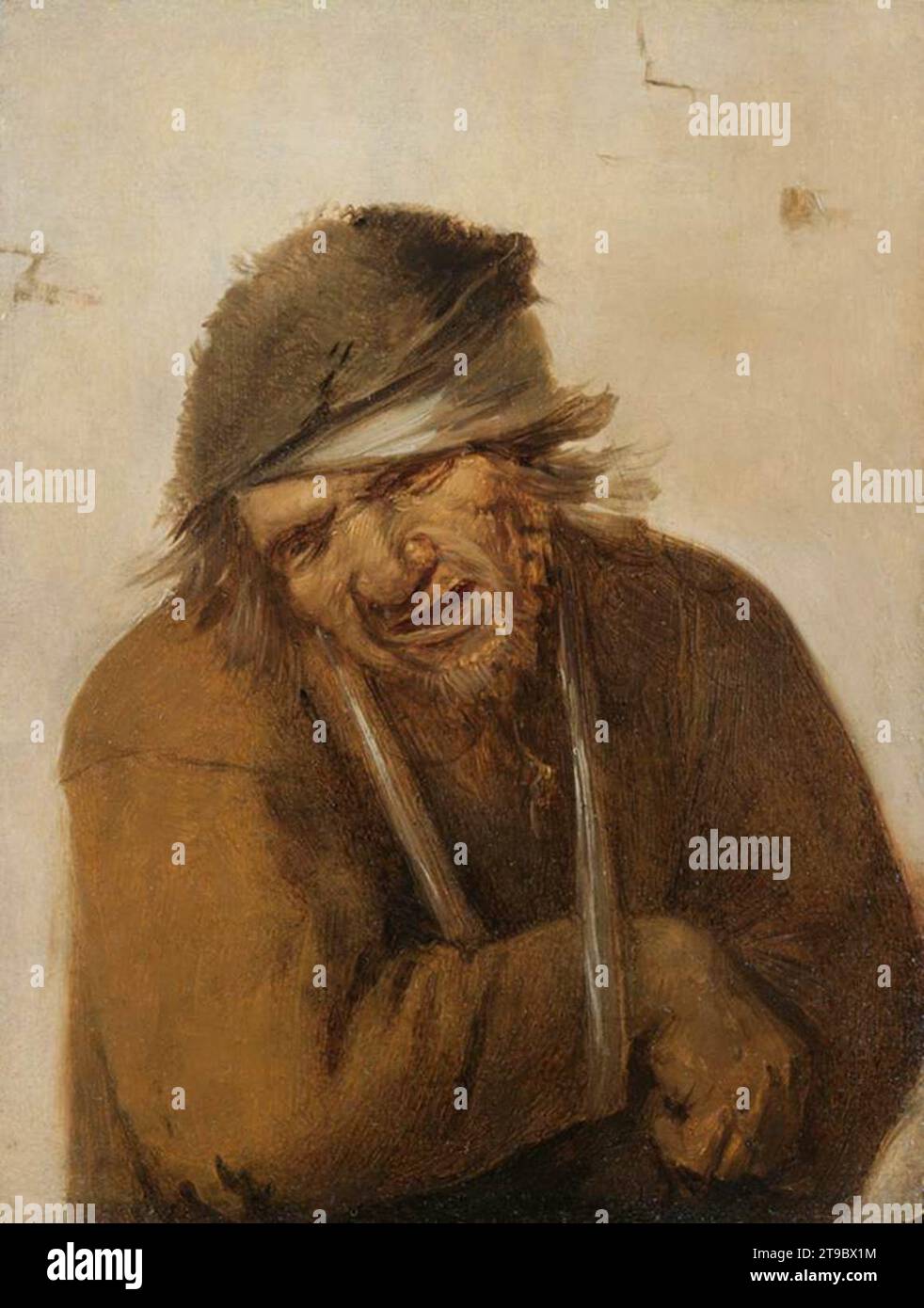 Peasant Grimacing - by Josse Van Craesbeeck Stock Photo - Alamy