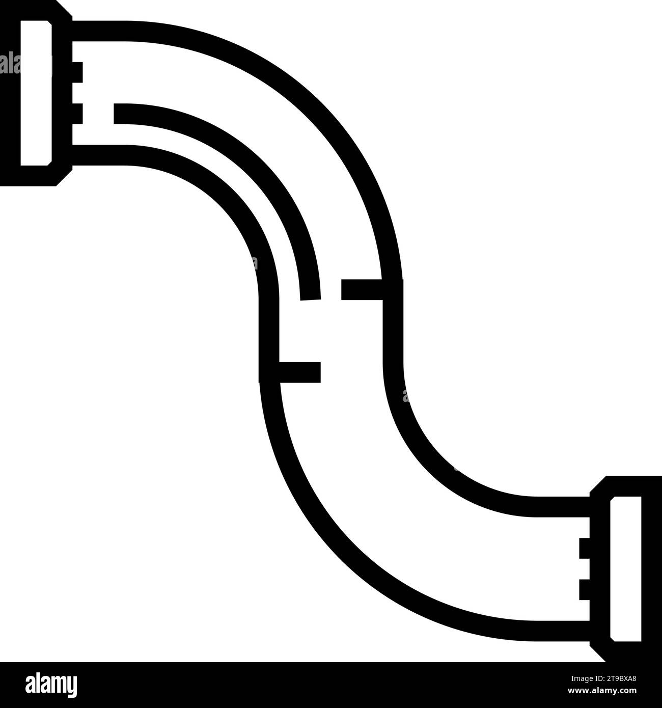 refinery pipeline line icon vector illustration Stock Vector Image ...