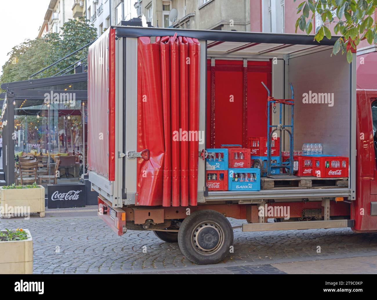 Sofia, Bulgaria - October 16, 2023: Coca Cola Beverage Delivery Truck ...