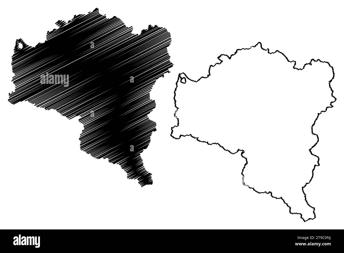Bludenz outline map Black and White Stock Photos & Images - Alamy