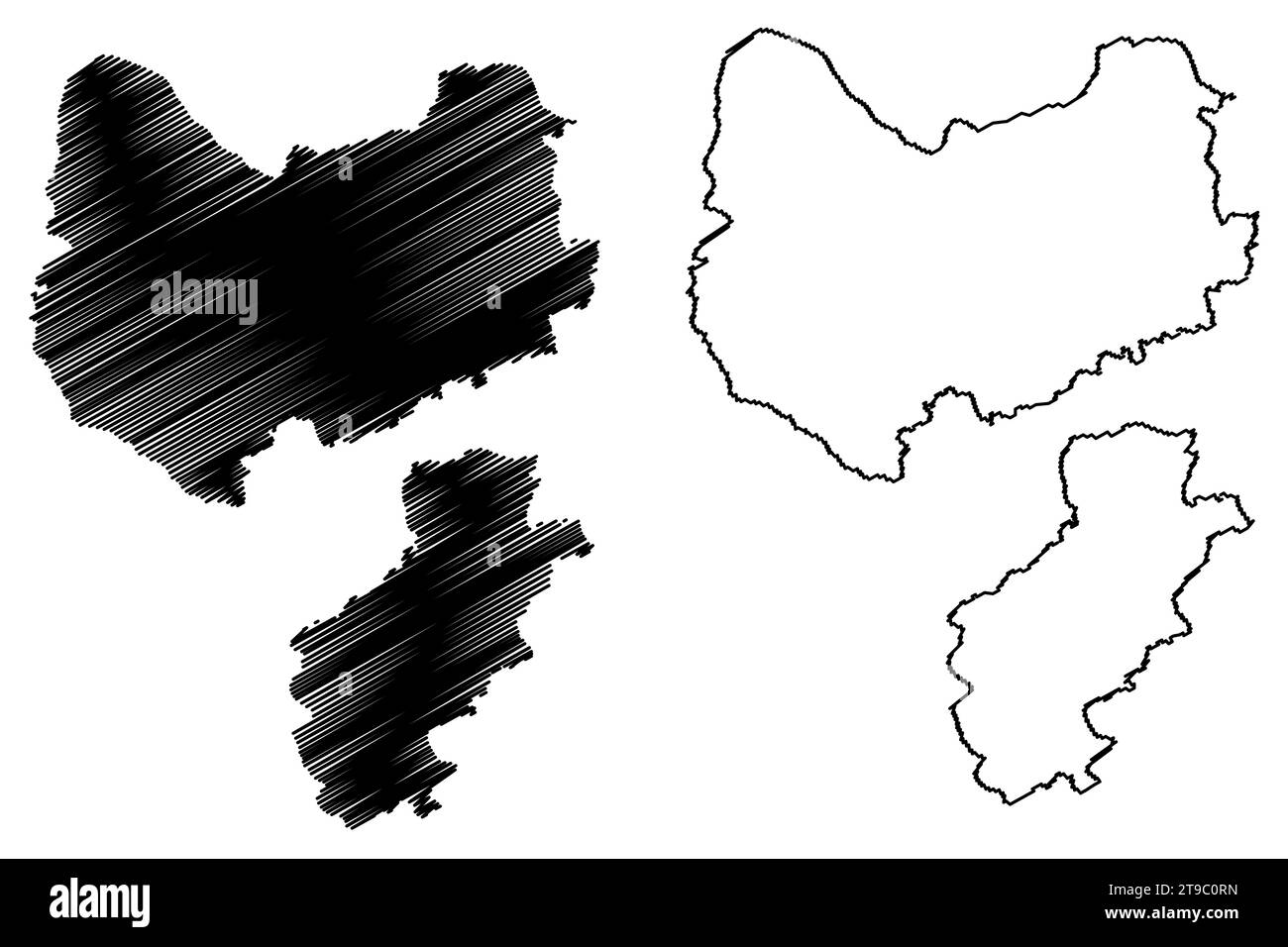 Amstetten area map Stock Vector Images - Alamy