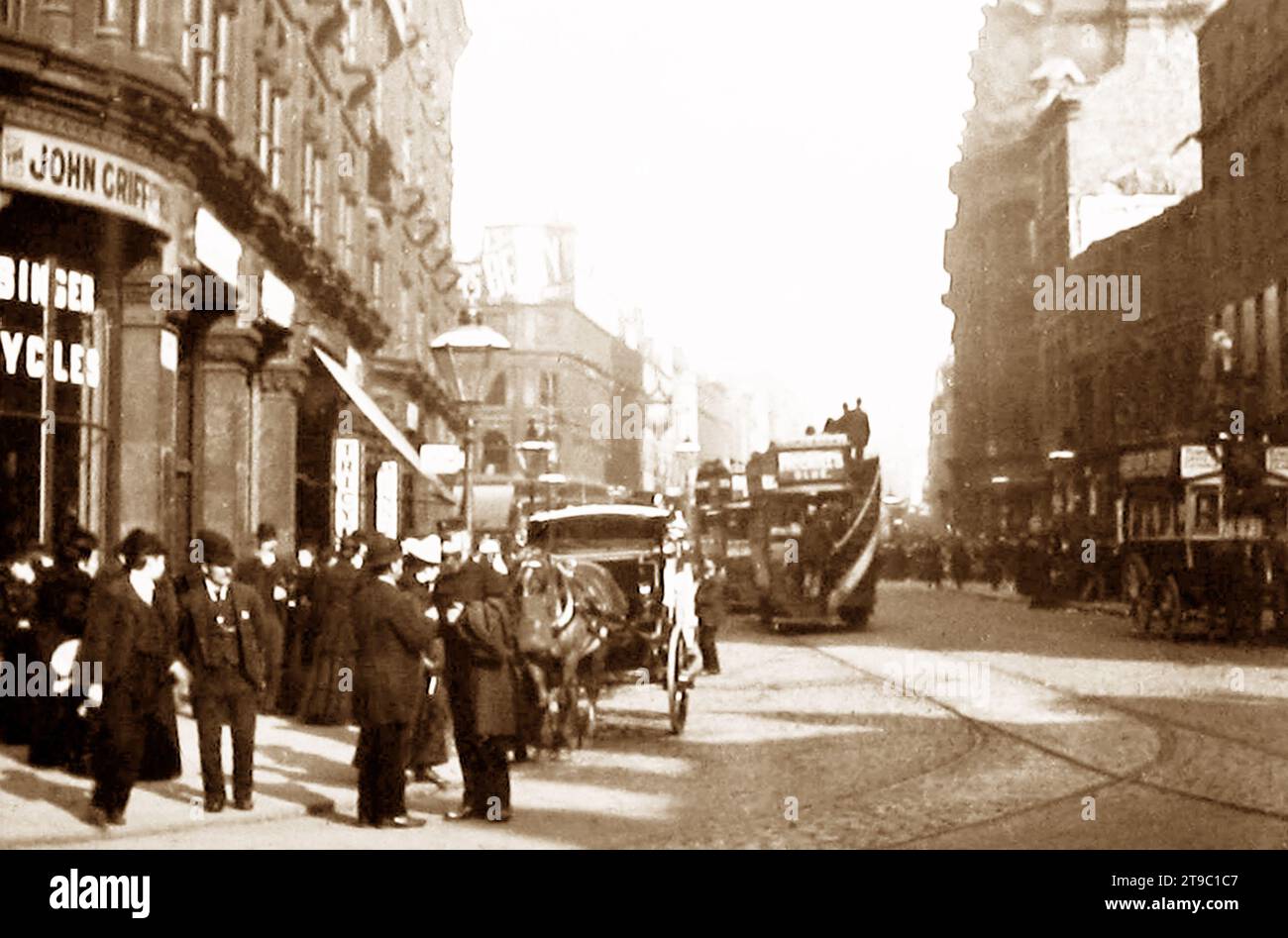 St. Mary's Gate, Manchester, Victorian period Stock Photo - Alamy