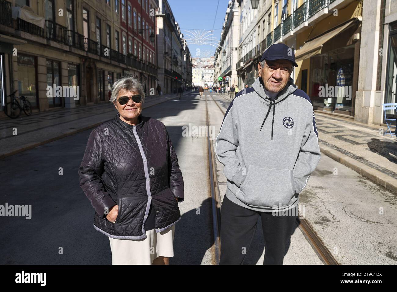 Lisbon, 11/24/2023 - Rua da Prata reopens for pedestrians and trams ...