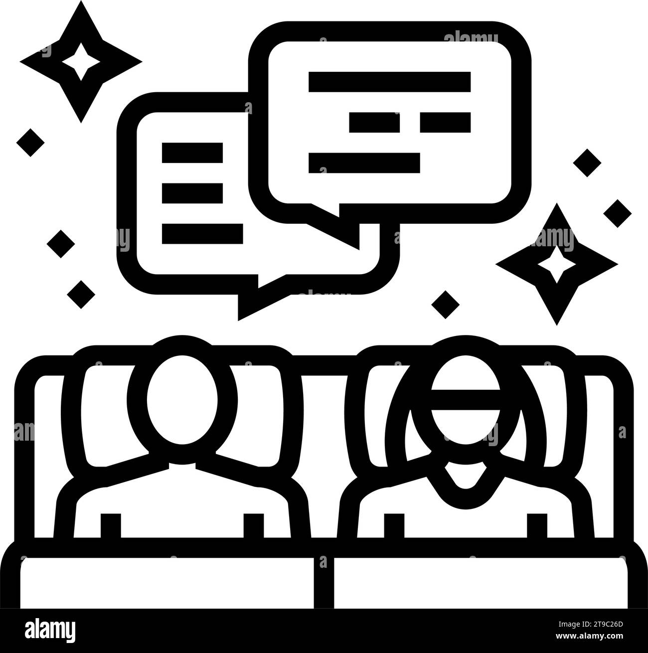 pillow talk sleep night line icon vector illustration Stock Vector ...