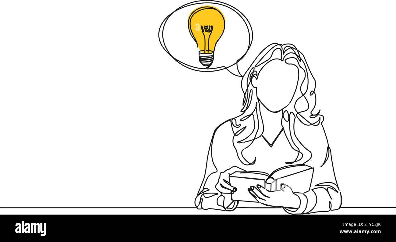 Thought bubble imagination woman Stock Vector Images - Alamy