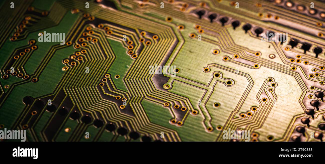 Electronic circuit board close up Stock Photo - Alamy