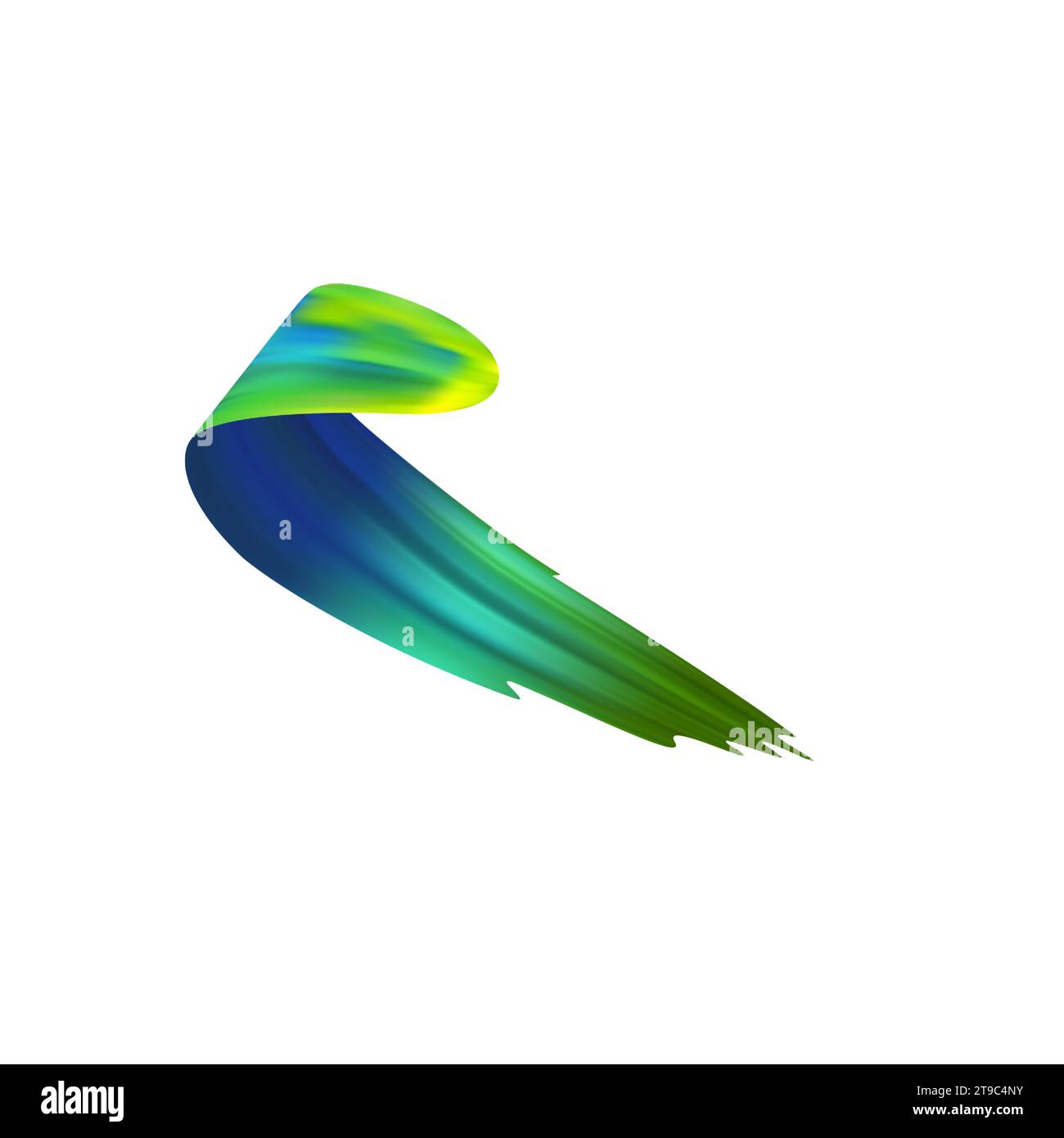 3d Brushstroke gradient texture brush Stock Vector Image & Art - Alamy