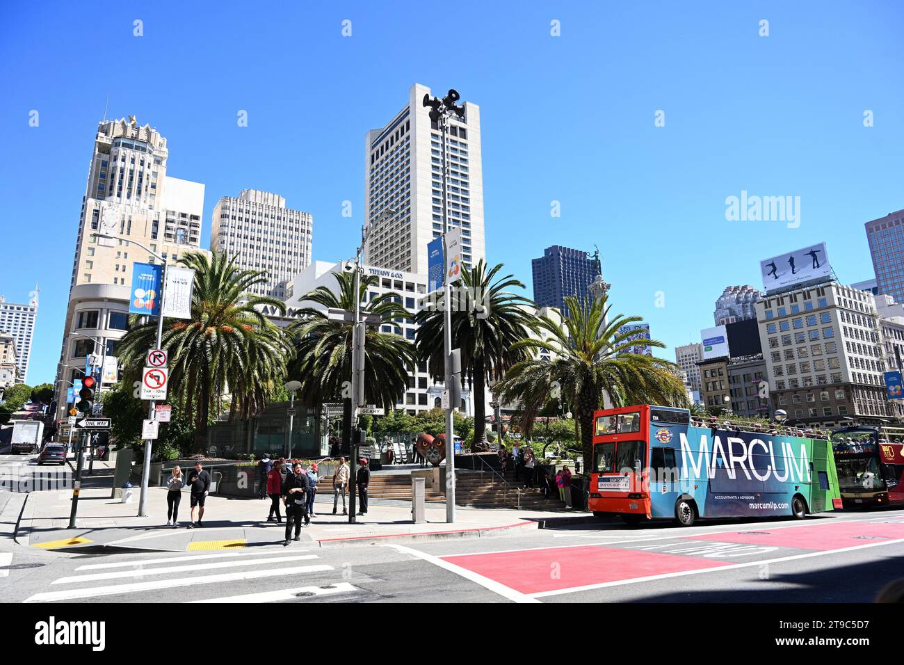 San Francisco, CA, USA - July 25, 2023: The Union Square, most popular ...