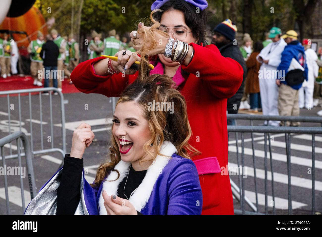 New York, New York, USA. 23rd Nov, 2023. One of the many performers at ...