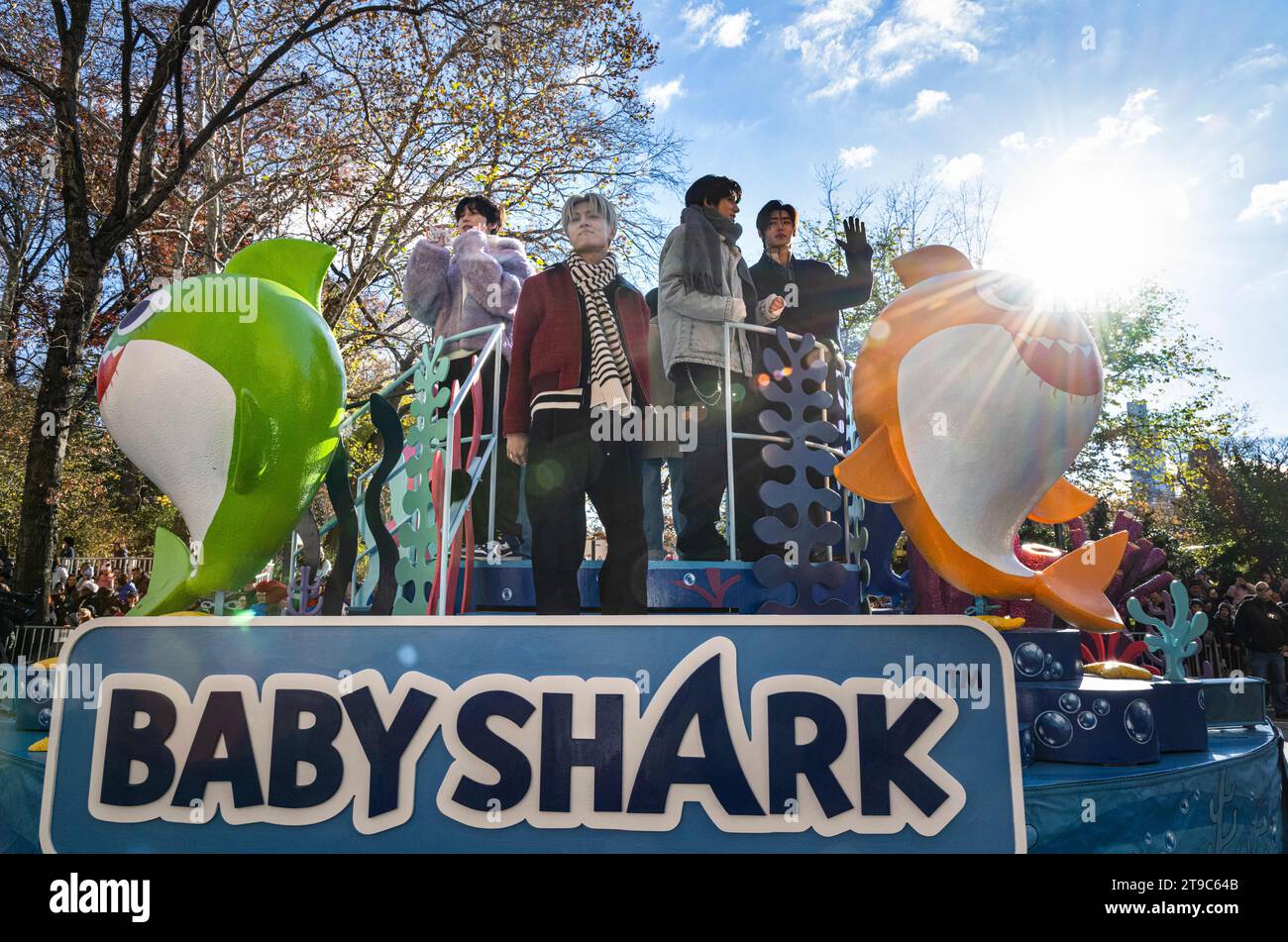 New York, New York, USA. 23rd Nov, 2023. One of the many performers at ...