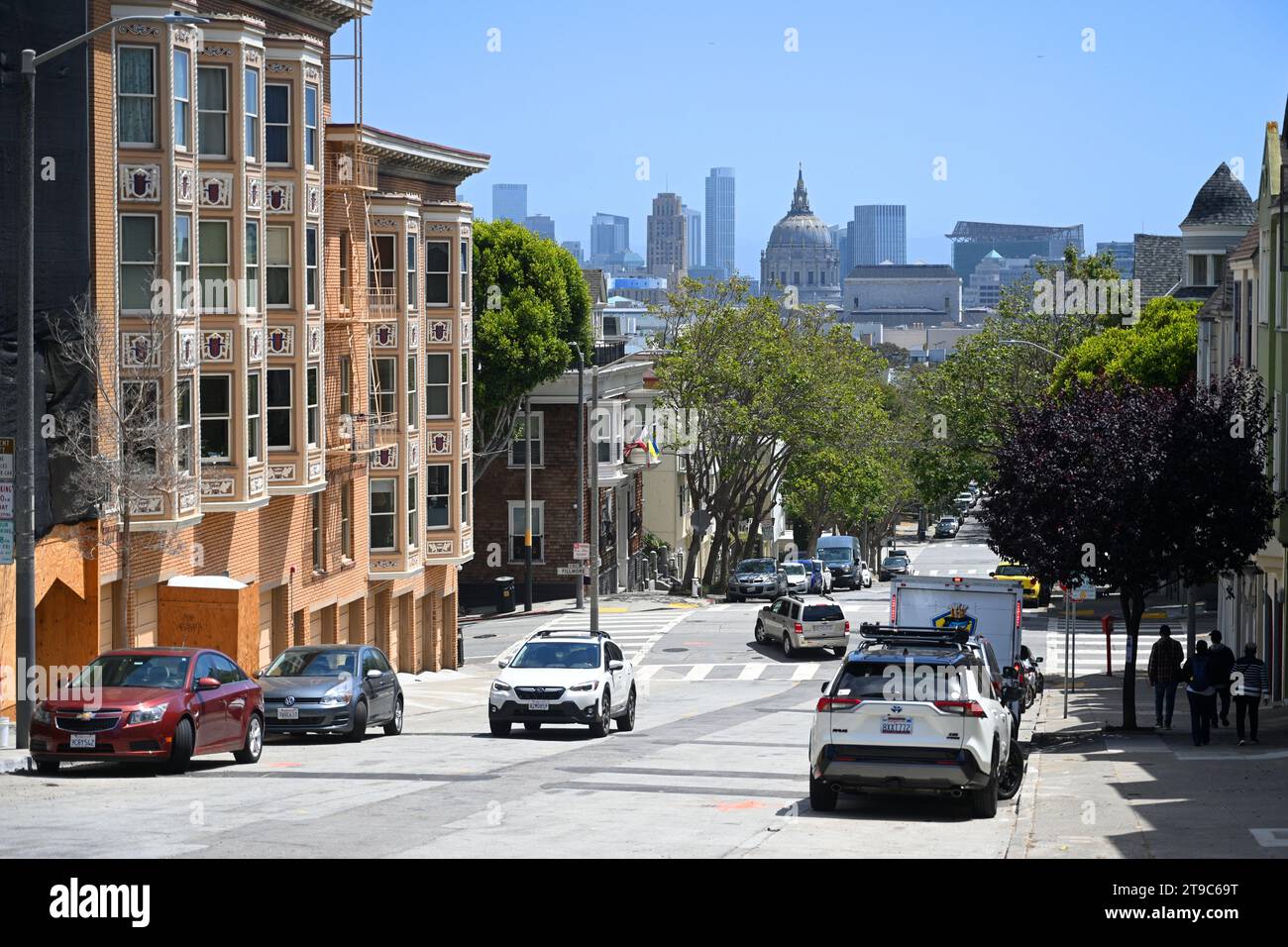 San Francisco, CA, USA - July 26, 2023: The cars on Street of San ...
