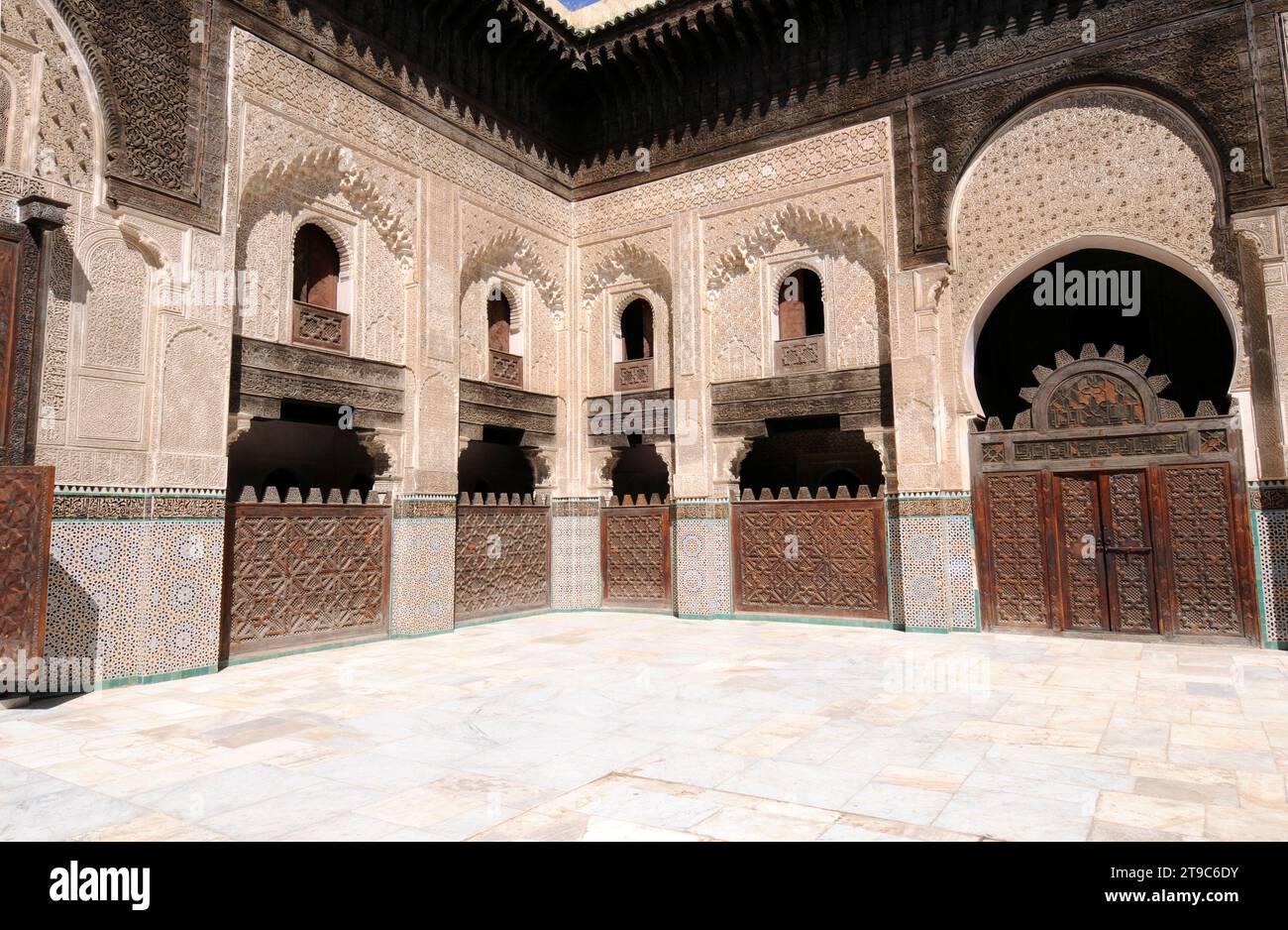The Bou Inania Madrasa (14th century). Fez, Morocco Stock Photo - Alamy