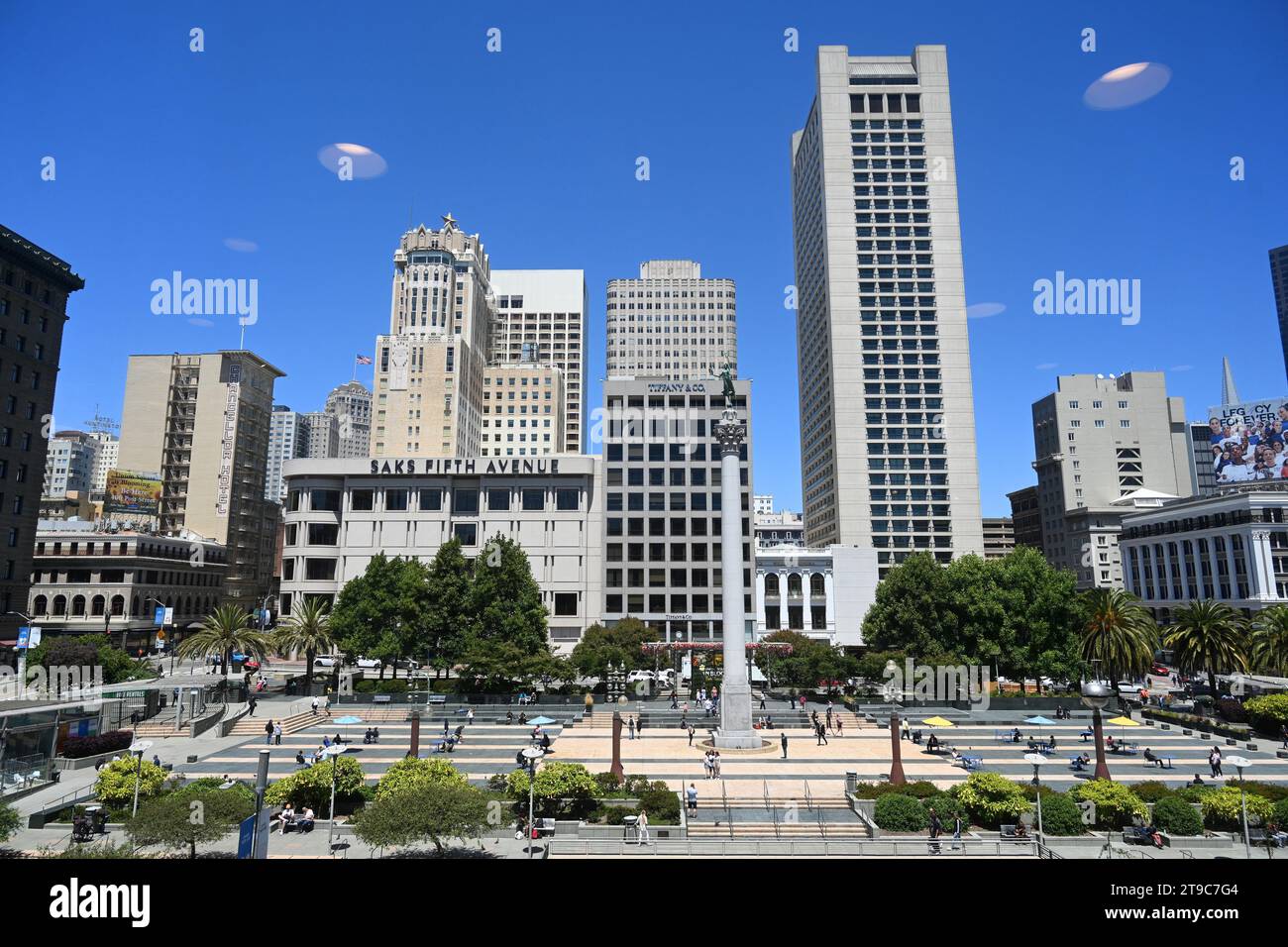 San Francisco, CA, USA - July 26, 2023: The Union Square, most popular ...