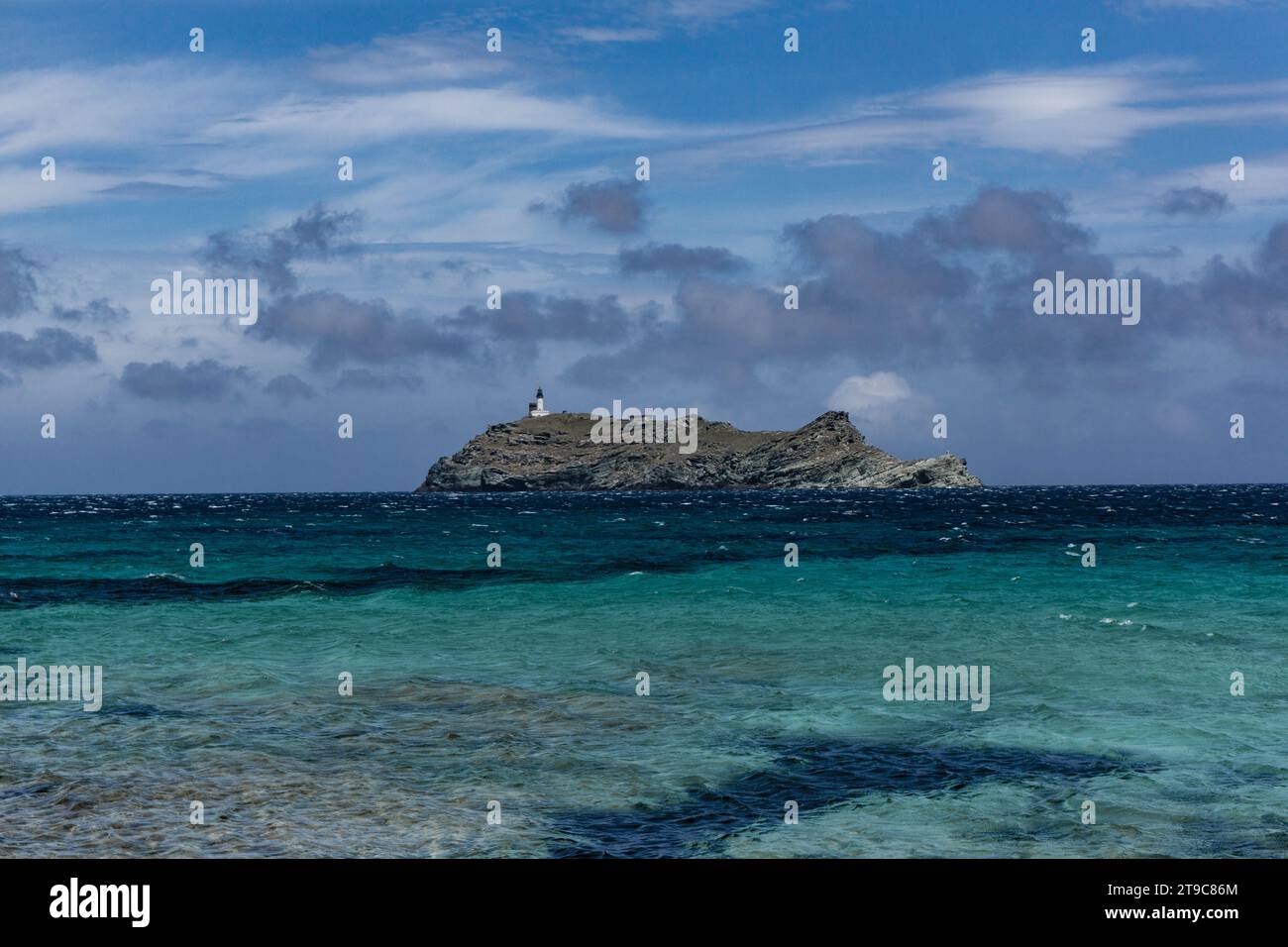 Small island lighthouse on surrounded hi-res stock photography and ...