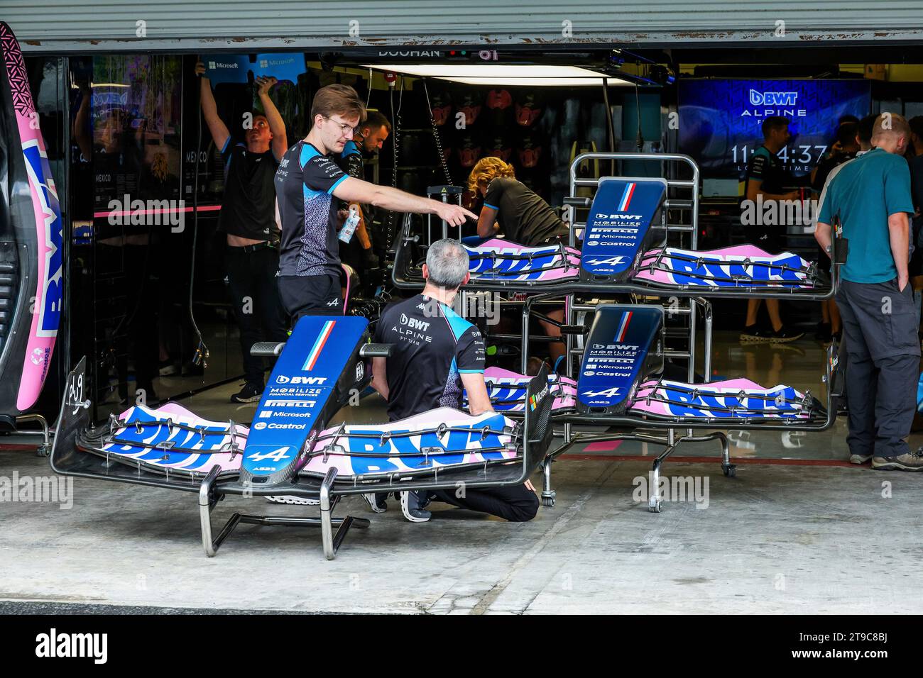 Alpine A523 front wings, F1 Grand Prix of Mexico at Autodromo Hermanos ...
