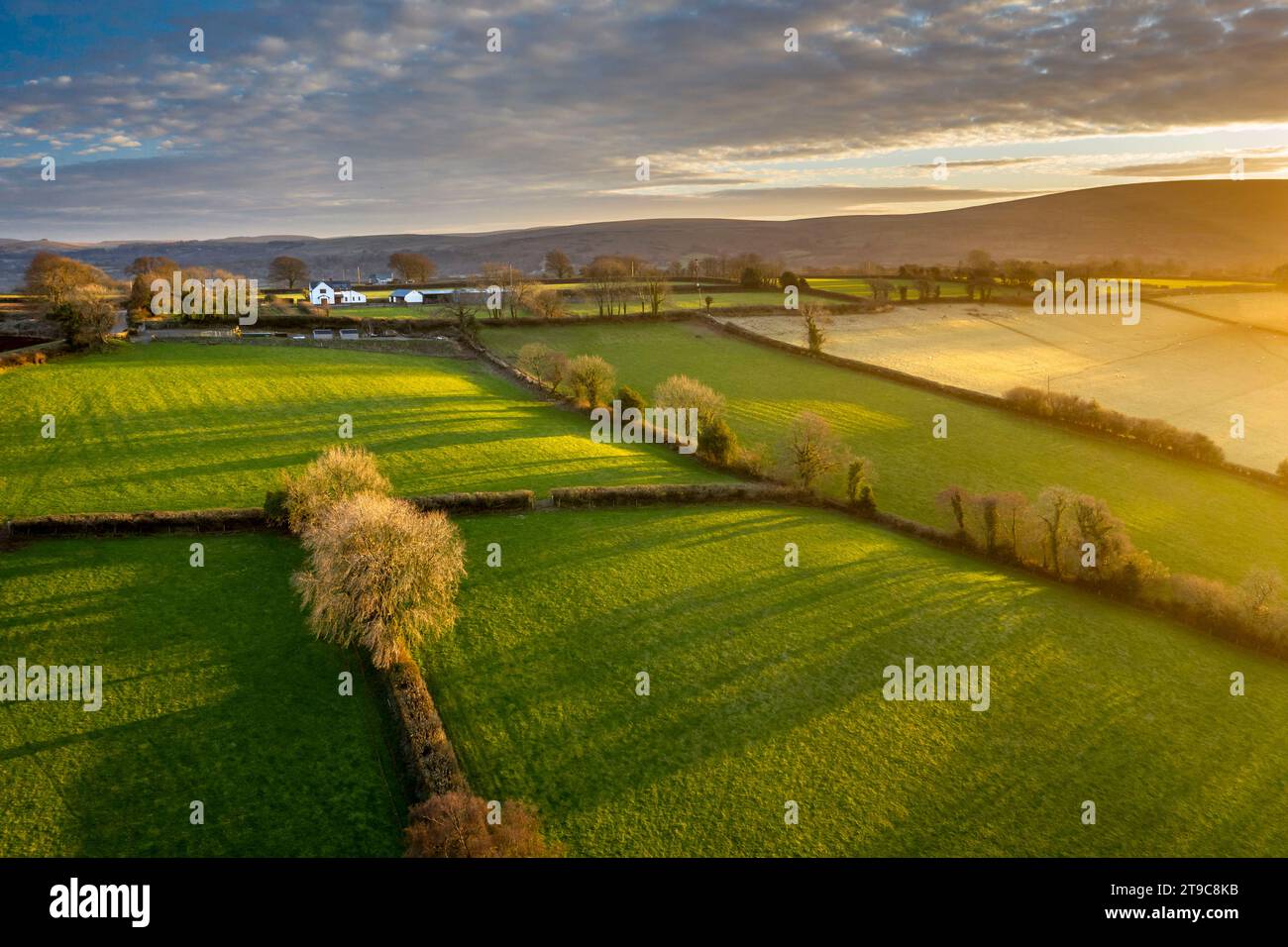 Dartmoor fields aerial hi-res stock photography and images - Alamy