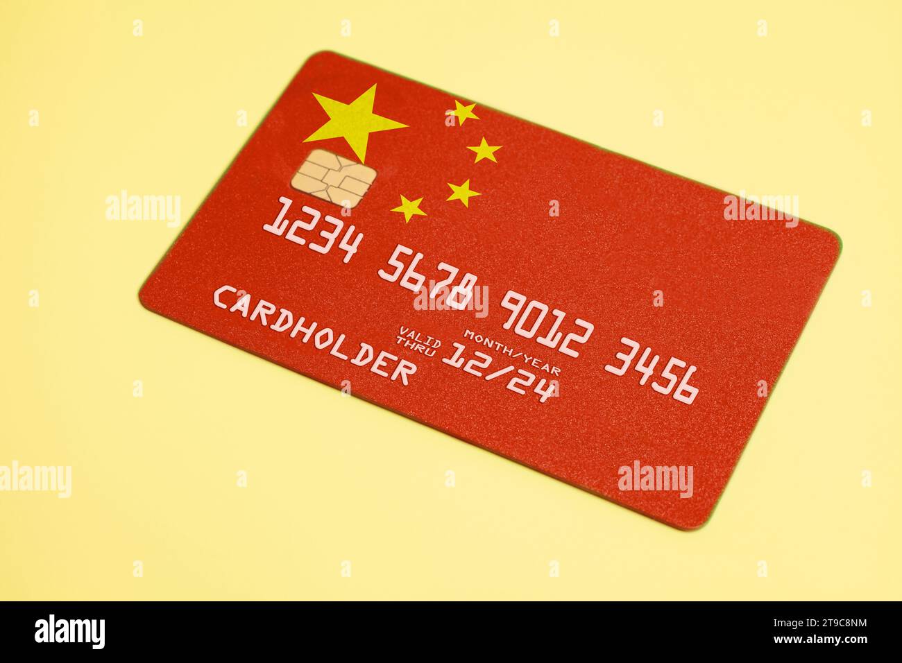 Bank Credit Card with China flag Stock Photo - Alamy