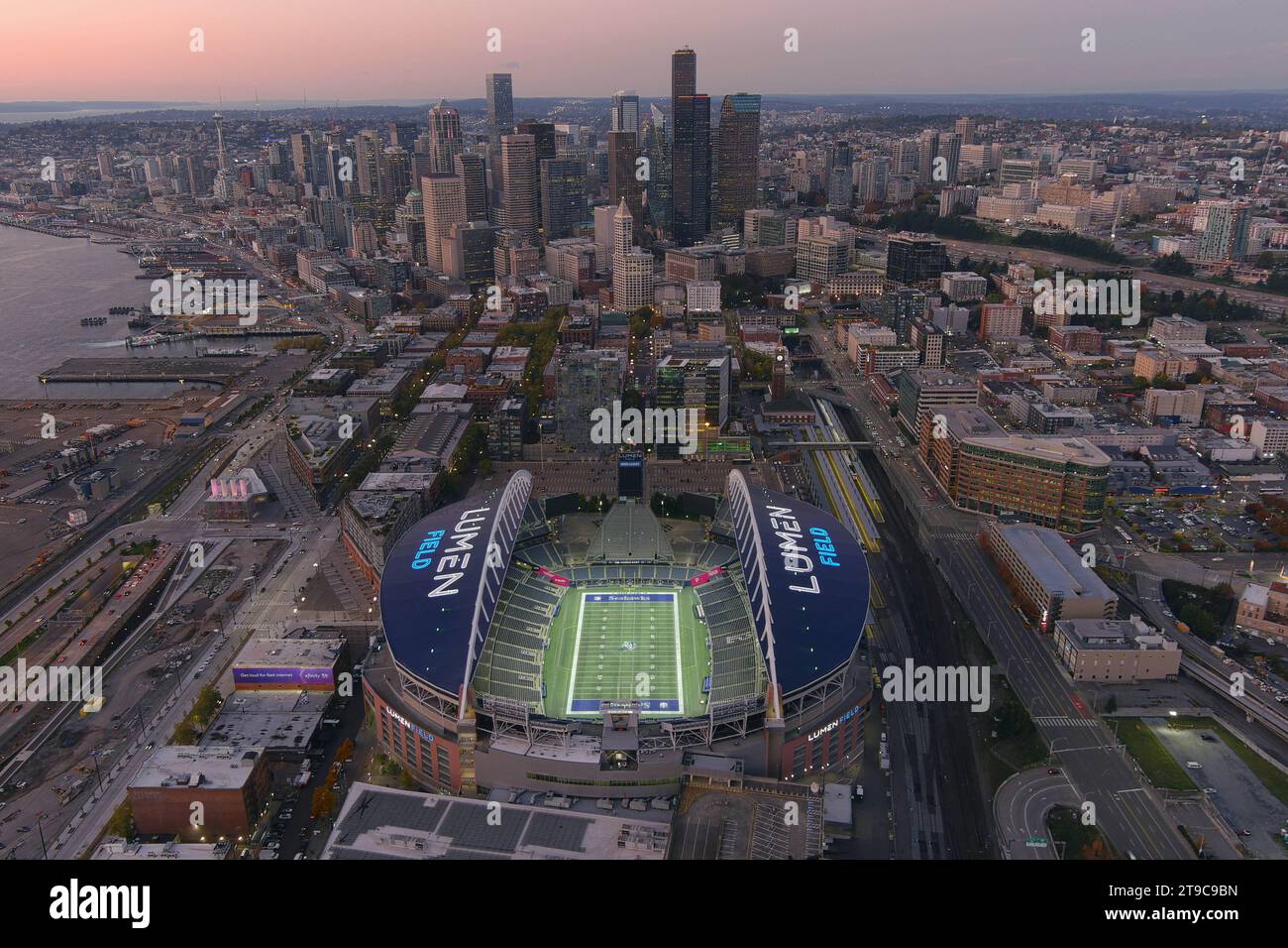 Lumen field 2023 aerial hi-res stock photography and images - Alamy