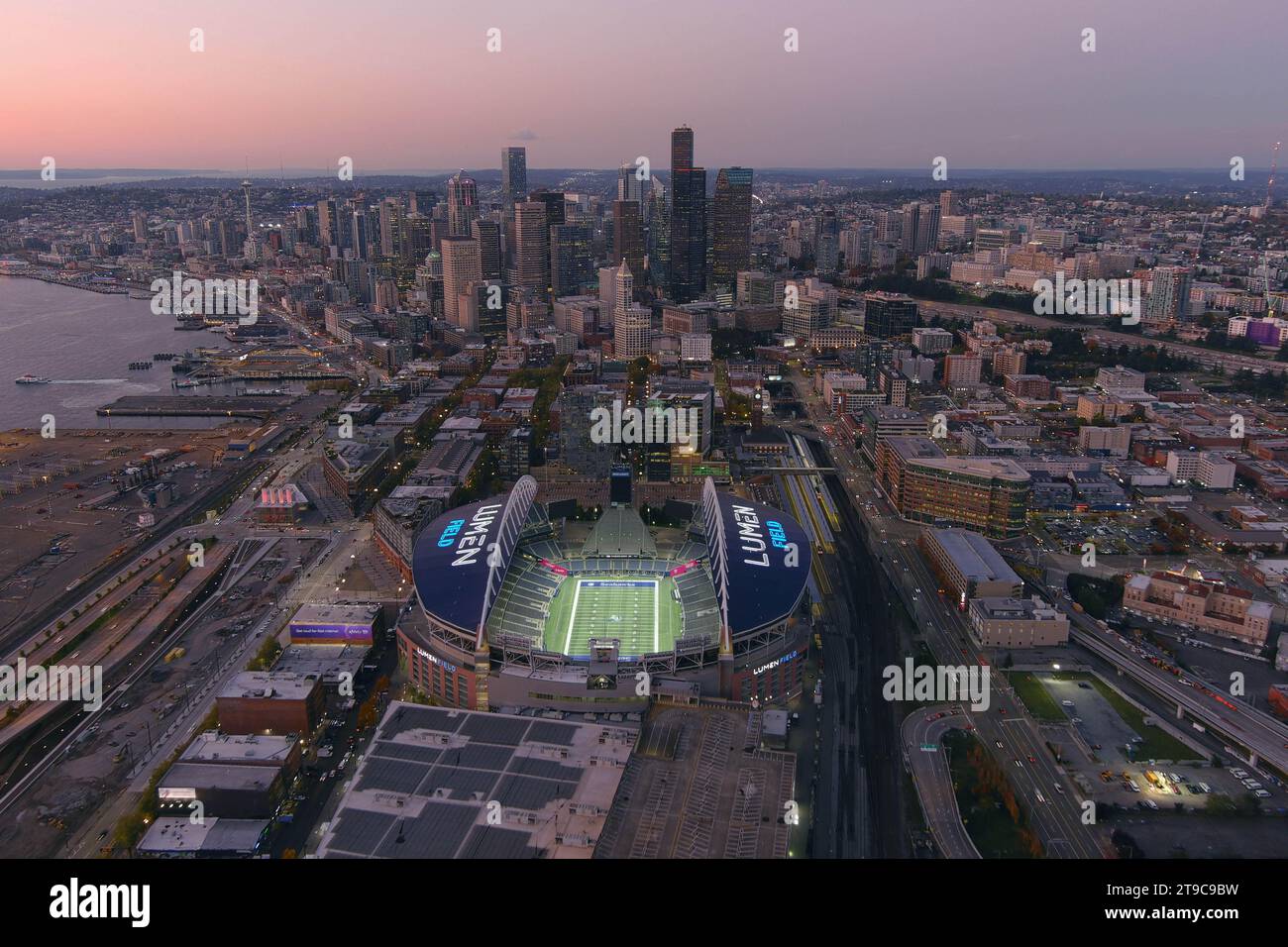 Lumen field 2023 aerial hi-res stock photography and images - Alamy
