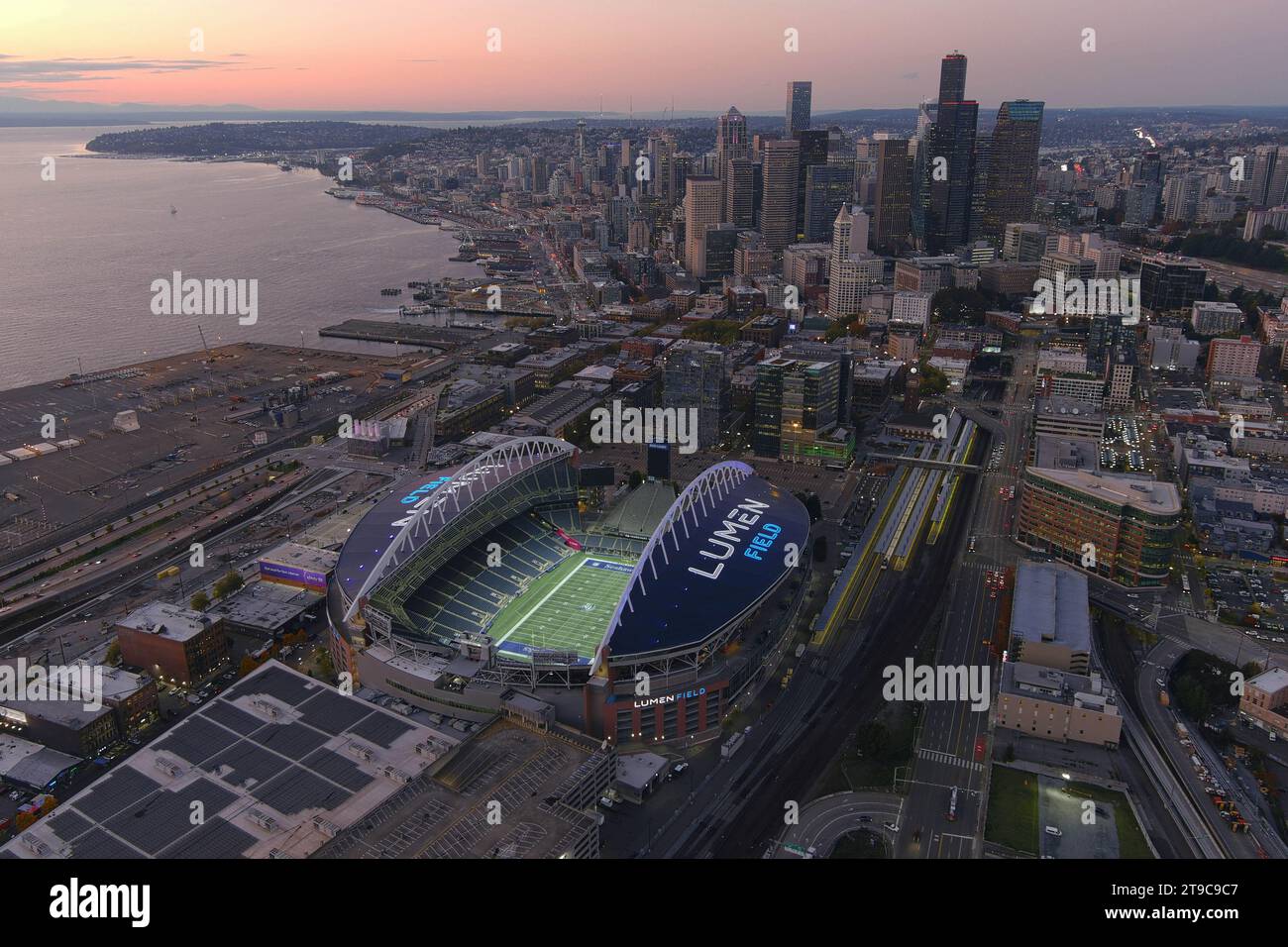 Lumen field 2023 aerial view hi-res stock photography and images - Alamy