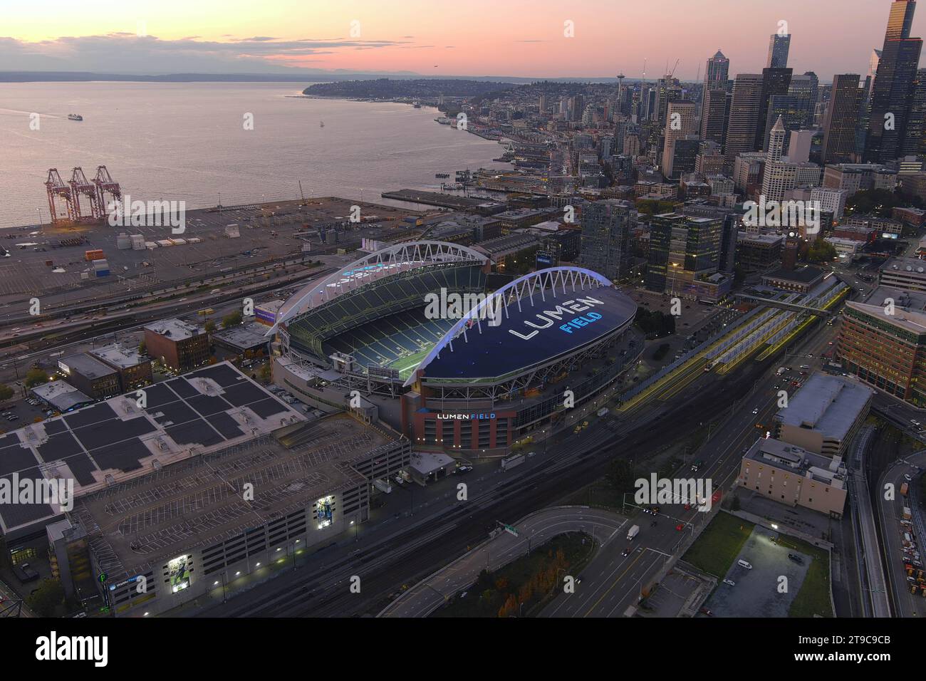 Lumen field 2023 aerial view hi-res stock photography and images - Alamy
