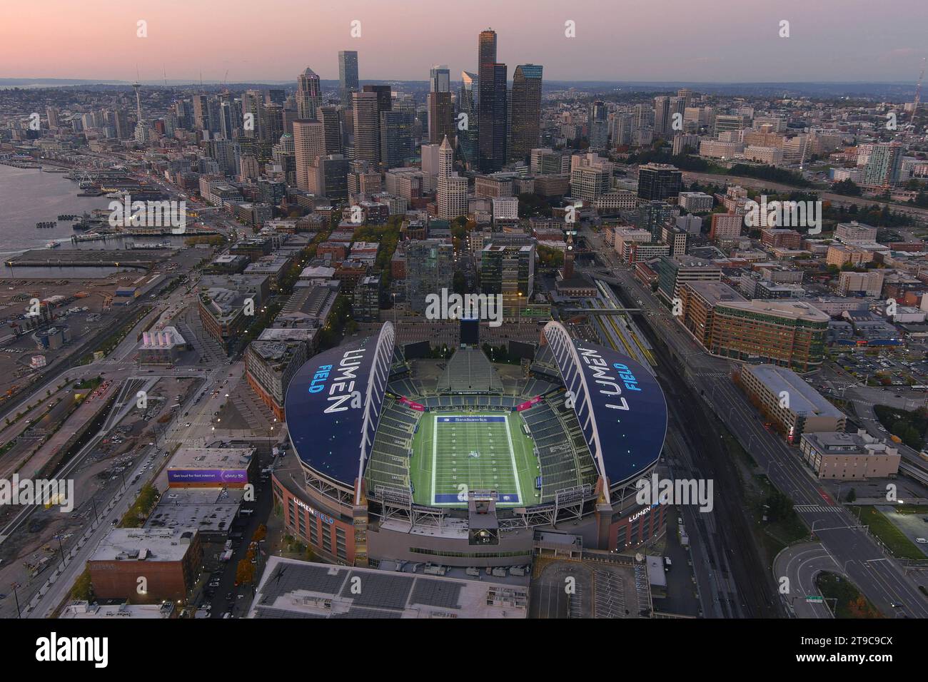 Lumen field 2023 aerial view hi-res stock photography and images - Alamy