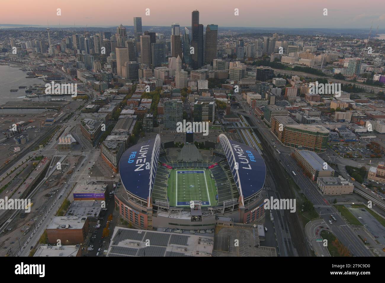 Lumen field 2023 aerial view hi-res stock photography and images - Alamy