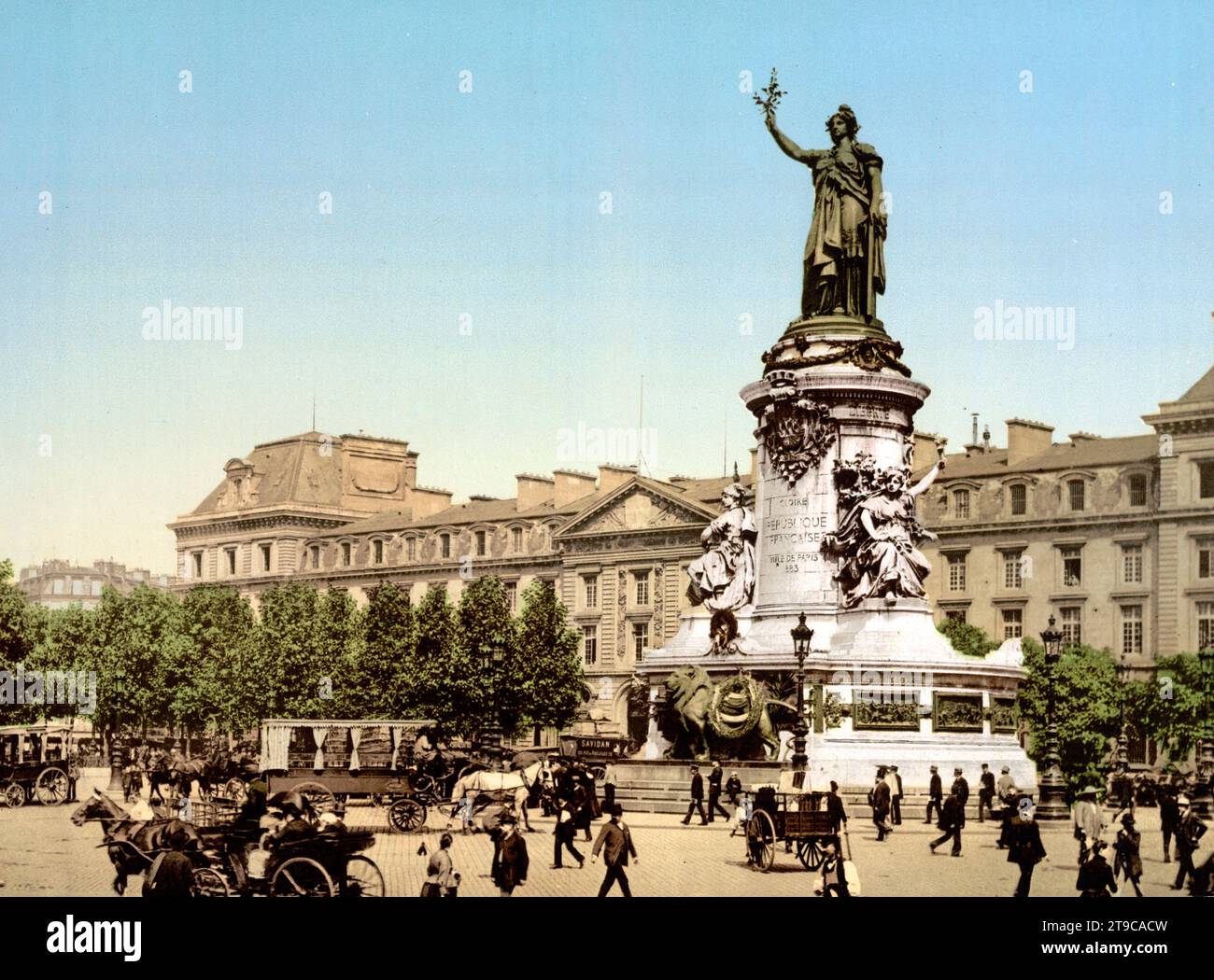 Place de la Republique, Platz der Republik, Paris, Frankreich ...
