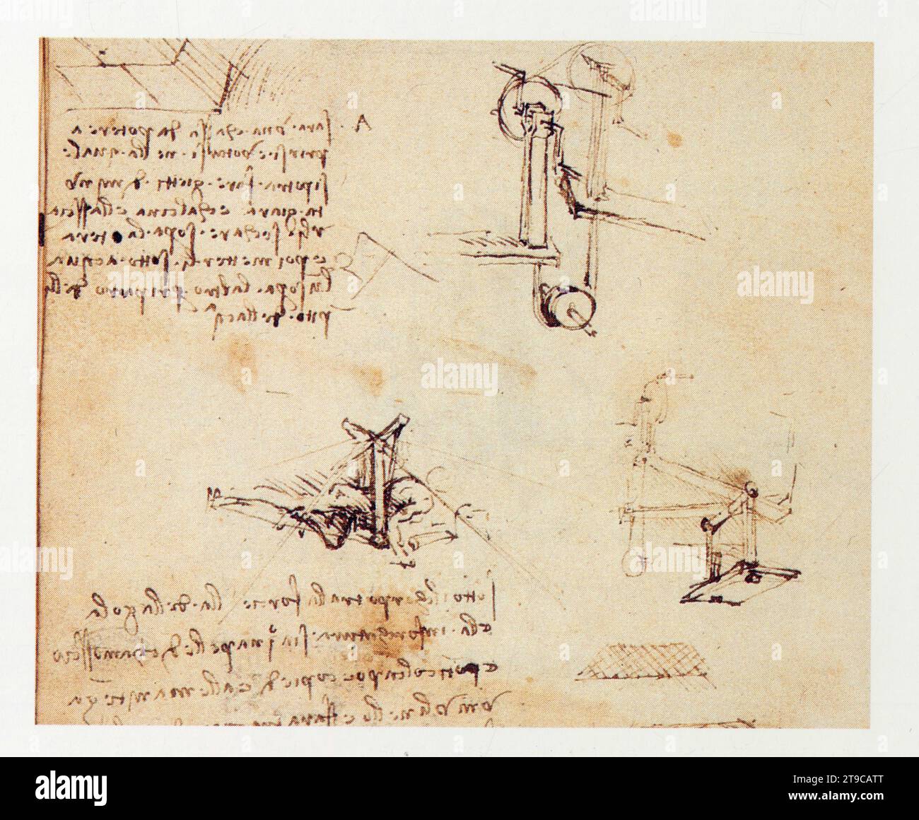 Leonardo da Vinci. Machine volante Stock Photo - Alamy