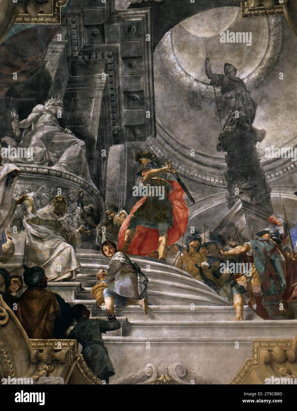 Alexander the Great Cuts the Gordian Knot (detail) 1710 by Donato Creti ...