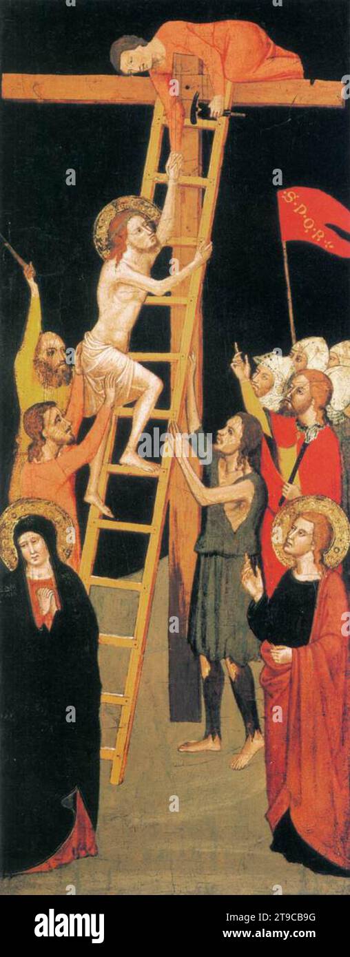 Christ Ascending the Cross c. 1370 by Giovanni Di Bartolomeo Cristiani ...