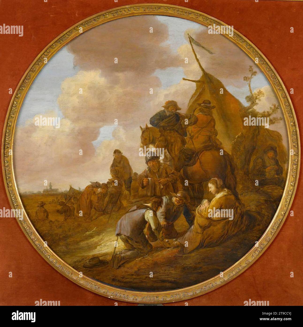 Soldiers Playing Dice and a Rider before a Supply Tent - by Benjamin ...