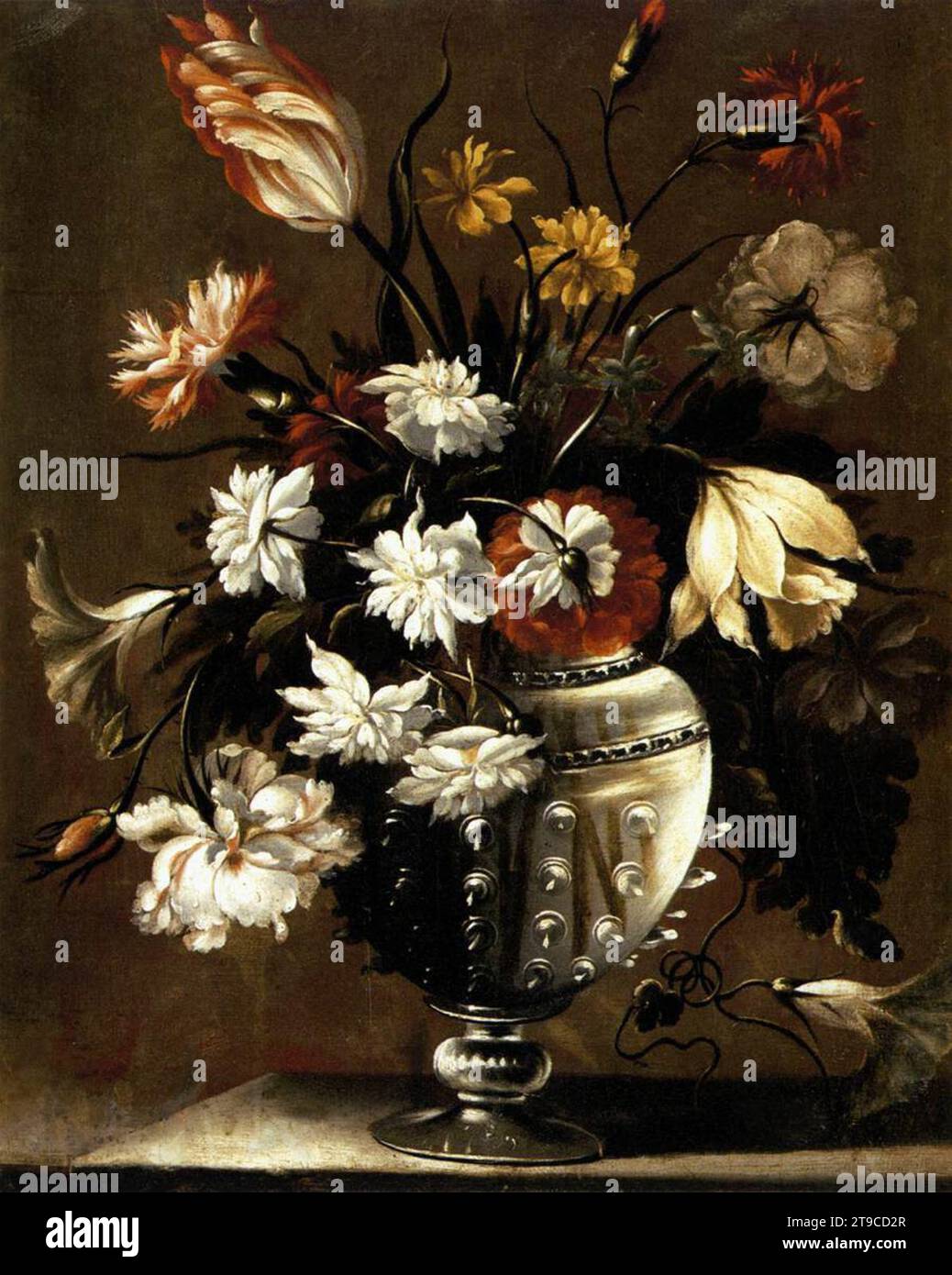 Vase of Flowers c. 1650 by Diego Valentin Diaz Stock Photo - Alamy