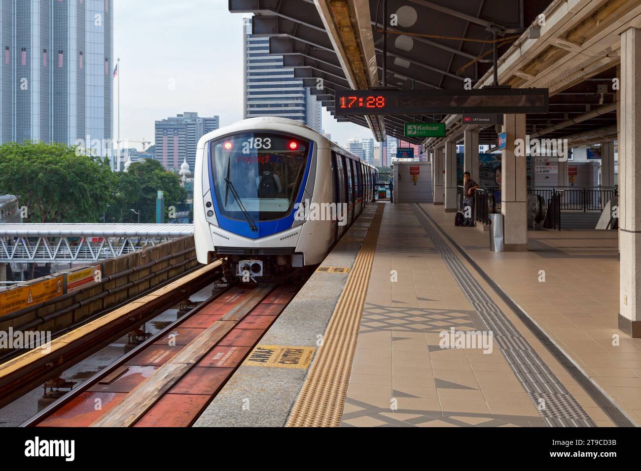 Kuala Lumpur, Malaysia - September 12 2018: Train of the Kelana Jaya ...