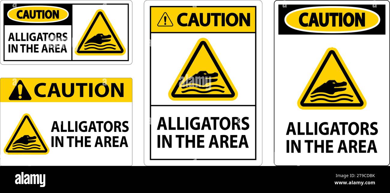 Zoo alligators Stock Vector Images - Alamy