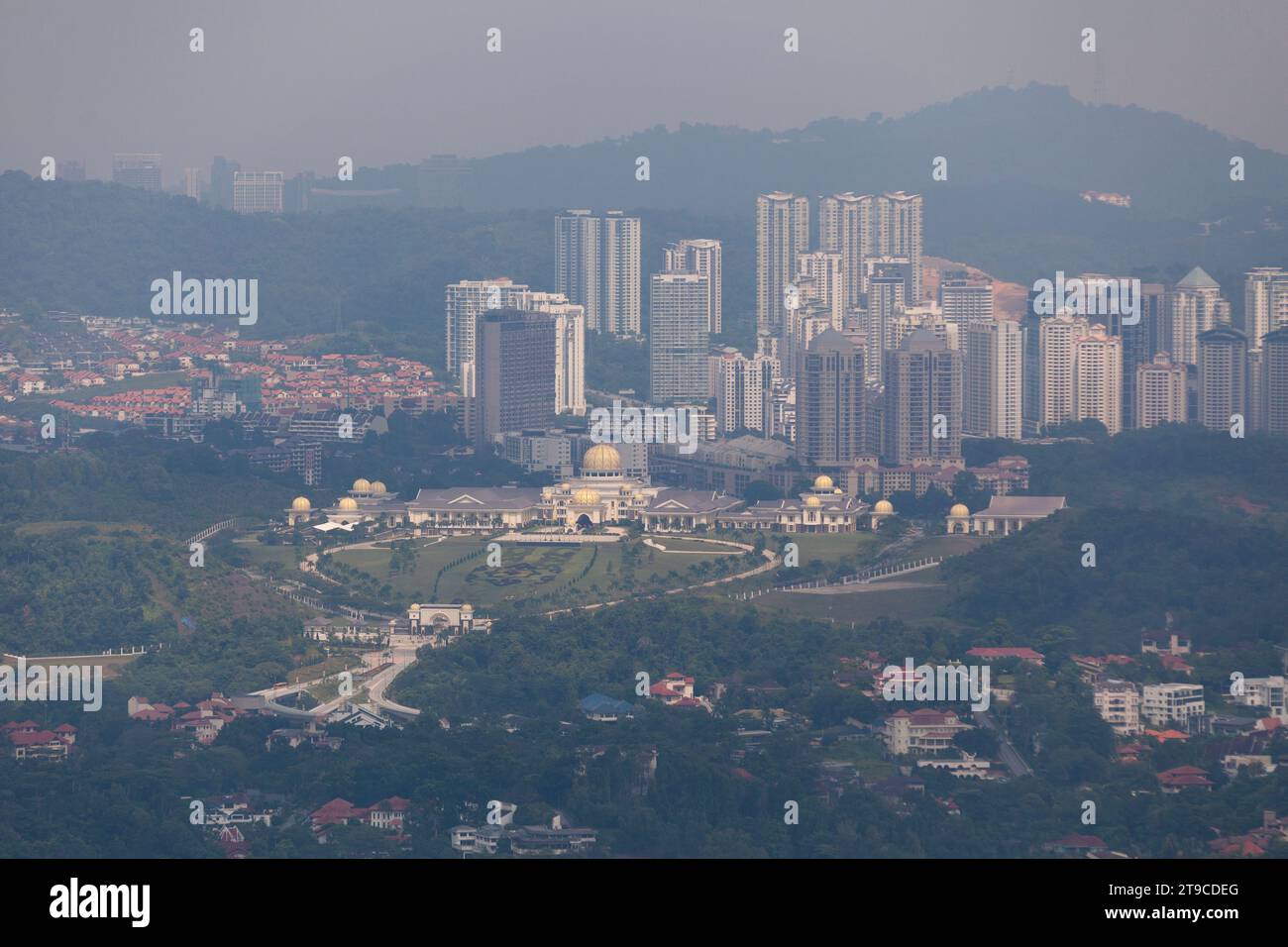 Kuala Lumpur, Malaysia - September 12 2018: Aerial view of the National ...