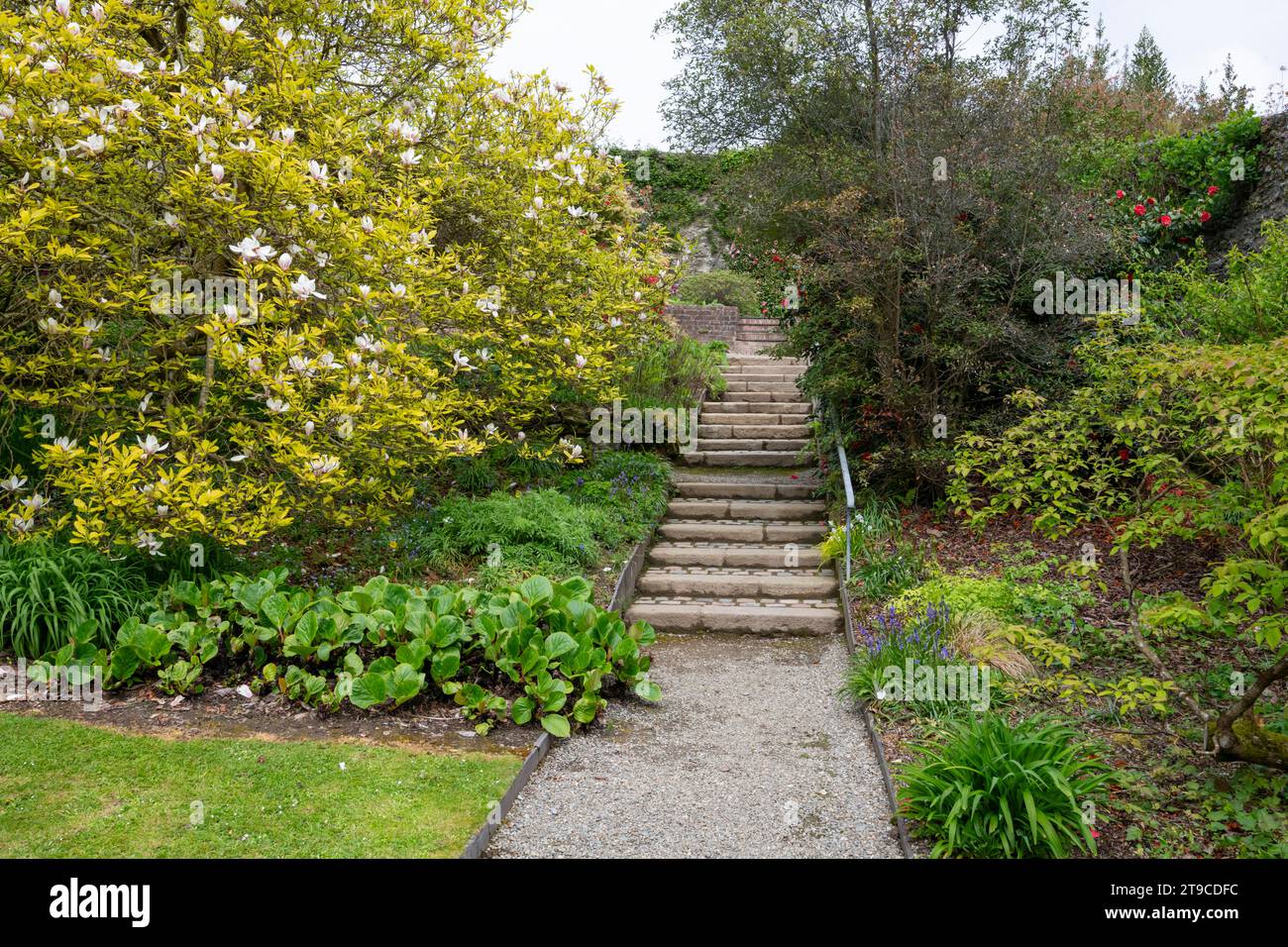 Plas Cadnant Hidden Gardens, Menai Bridge, Anglesey, North Wales Stock ...