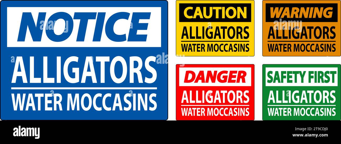 Alligators are dangerous Stock Vector Images - Alamy