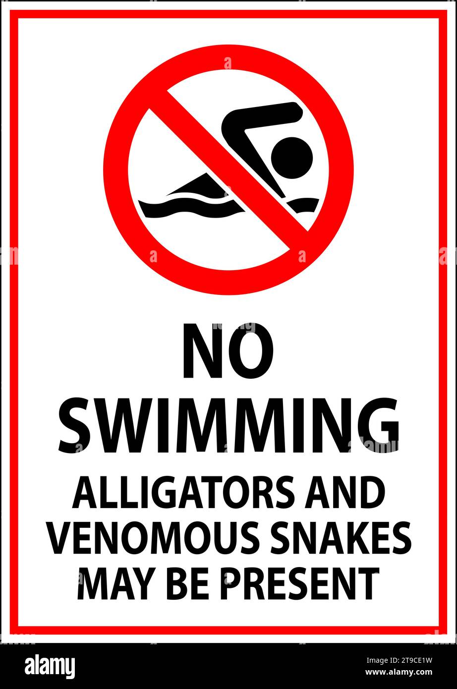 Warning snakes sign Stock Vector Images - Alamy