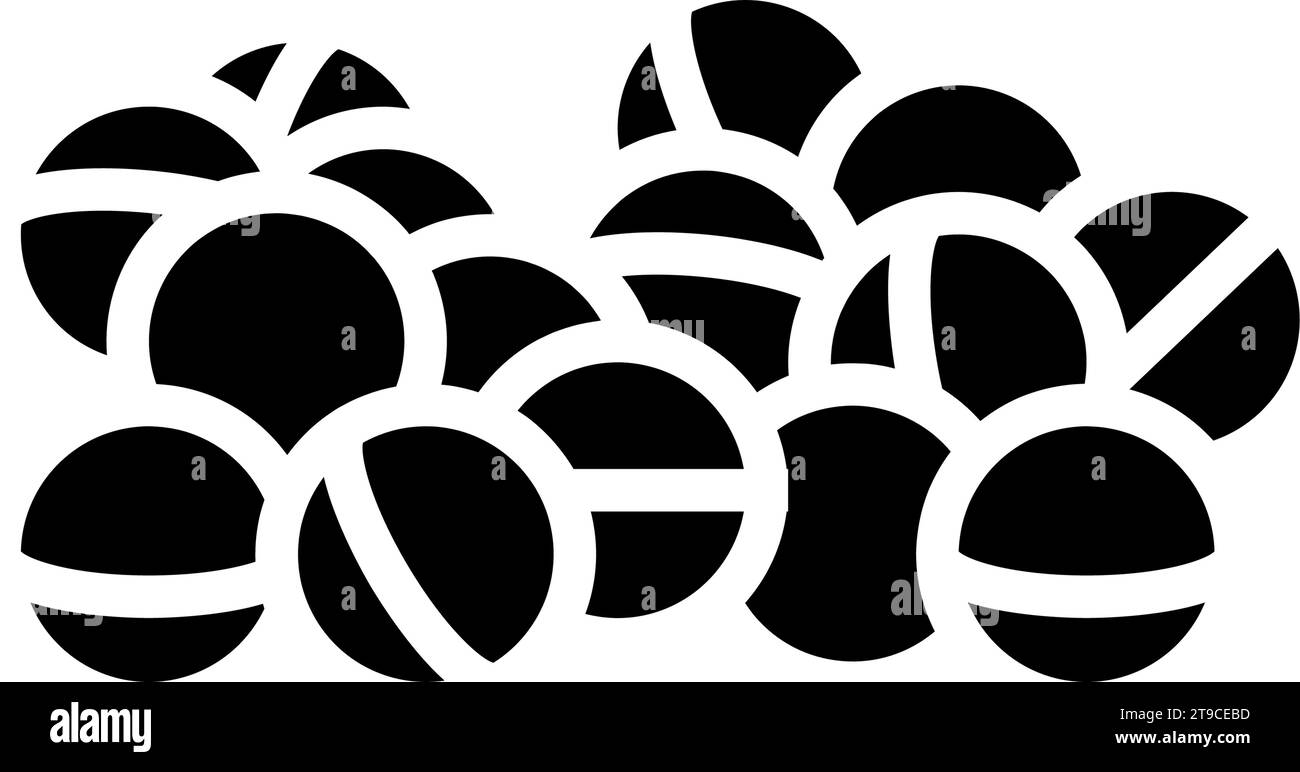 Sensory Beads Fidget Toy Glyph Icon Vector Illustration Stock Vector