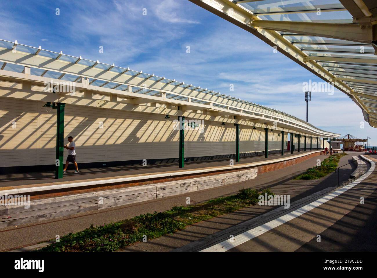 Folkestone Harbour Railway Station in Kent south east England UK which ...