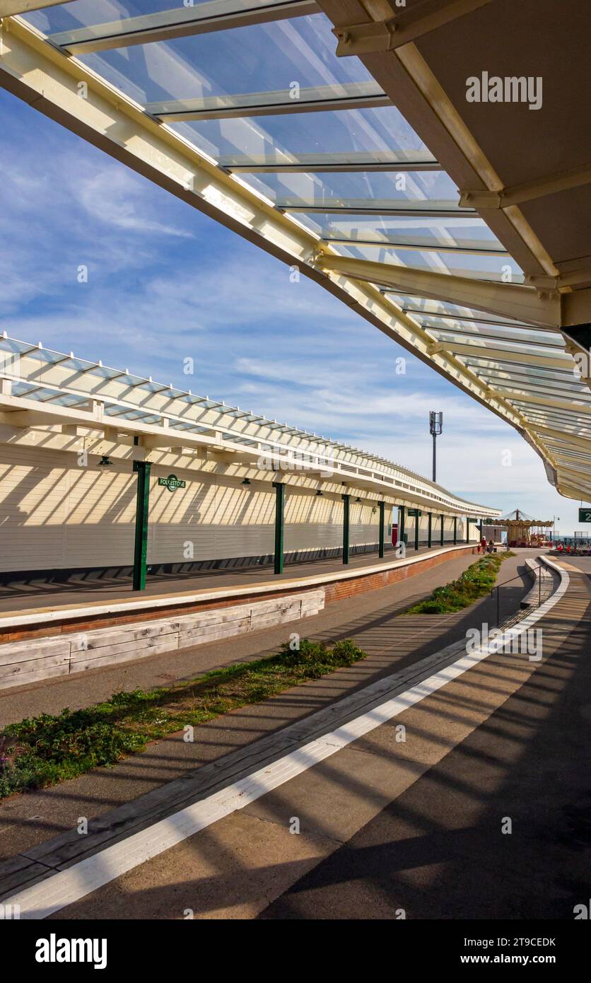 Folkestone Harbour Railway Station in Kent south east England UK which ...