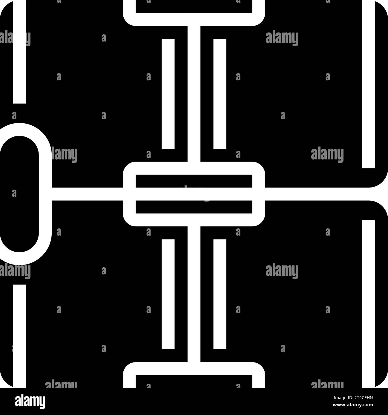 infinity cube fidget toy glyph icon vector illustration Stock Vector ...