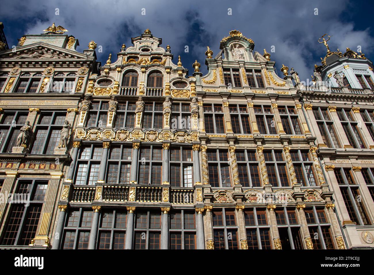La Grand-Place in Brussels dating from the late 17th century. The ...